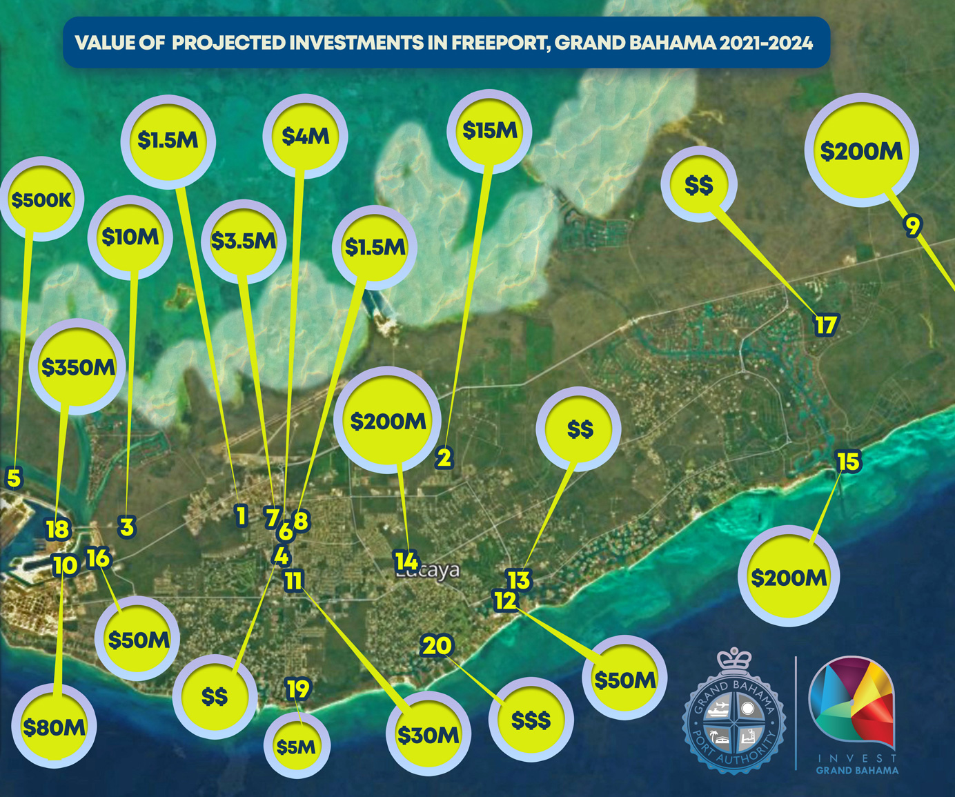 Investment Projects Map - Invest Grand Bahama